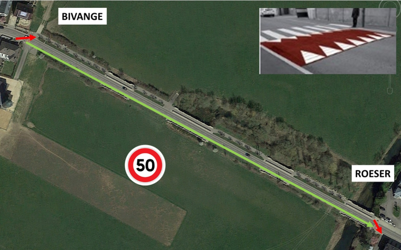 Sécuriser le trafic : piste cyclable et ralentisseurs | Budget ...